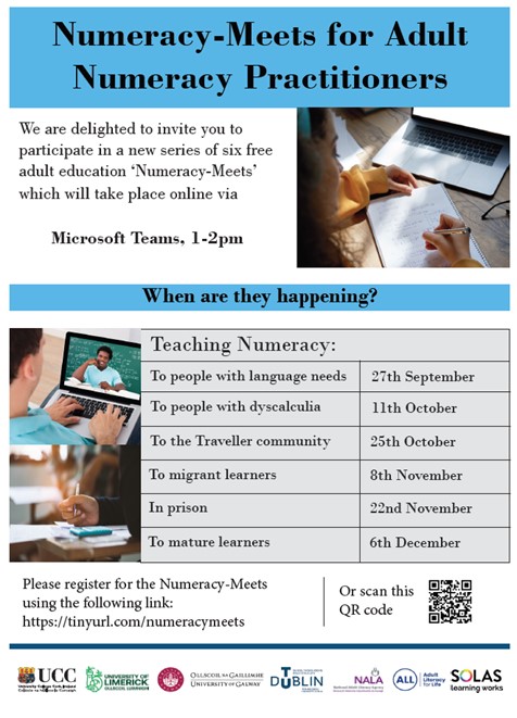 Numeracy-Meets – Professional Development for Adult Numeracy Practitioners | University College Cork